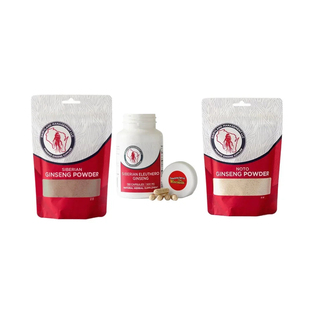 Siberian Ginseng Product Bundle - Dairyland Ginseng